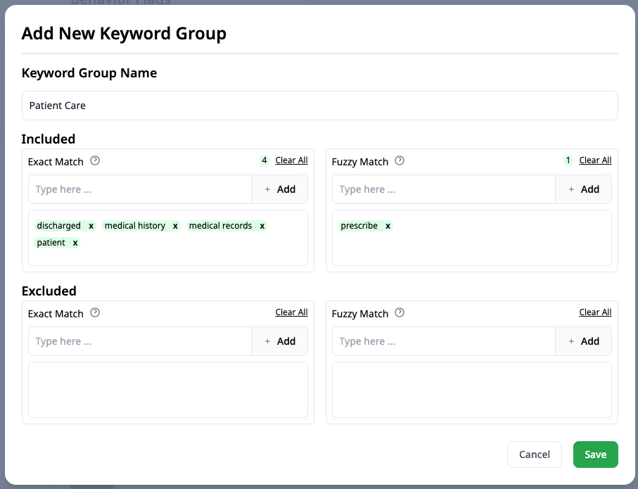 How to Use Keyword Groups – Fama Support Center